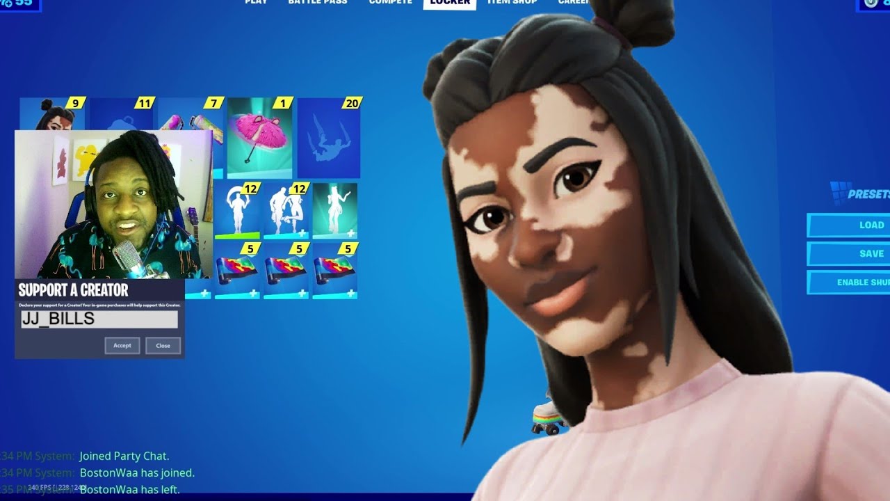 Fortnite's NEW 'Joy' character is the skin with a skin condition - YouTube