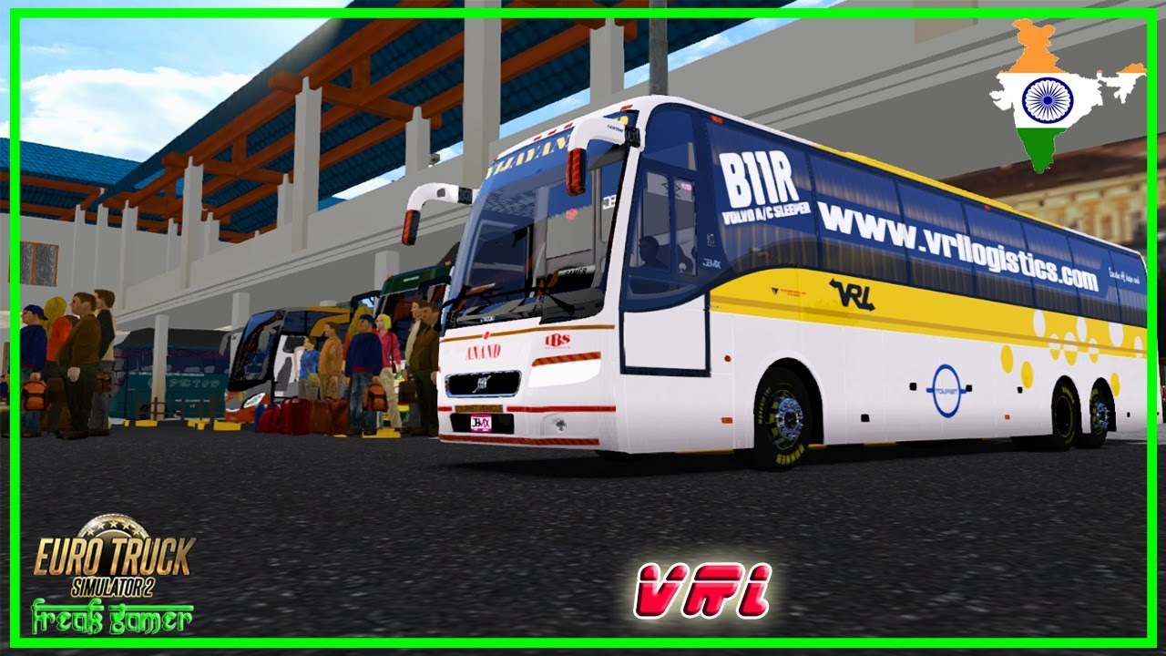 VRL Volvo sleeper AC bus Bus stand to Service Centre | Sumatra ...