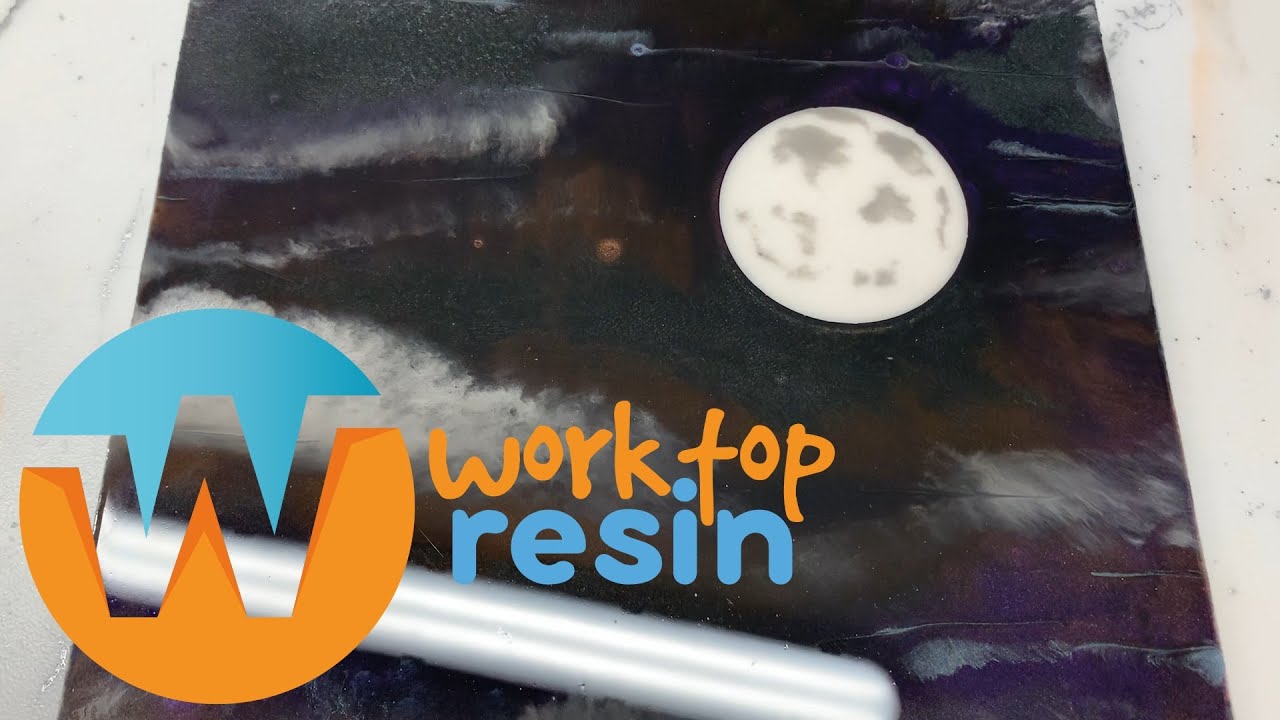 Epoxy Resin Night Sky and Moon Experiment - YouTube