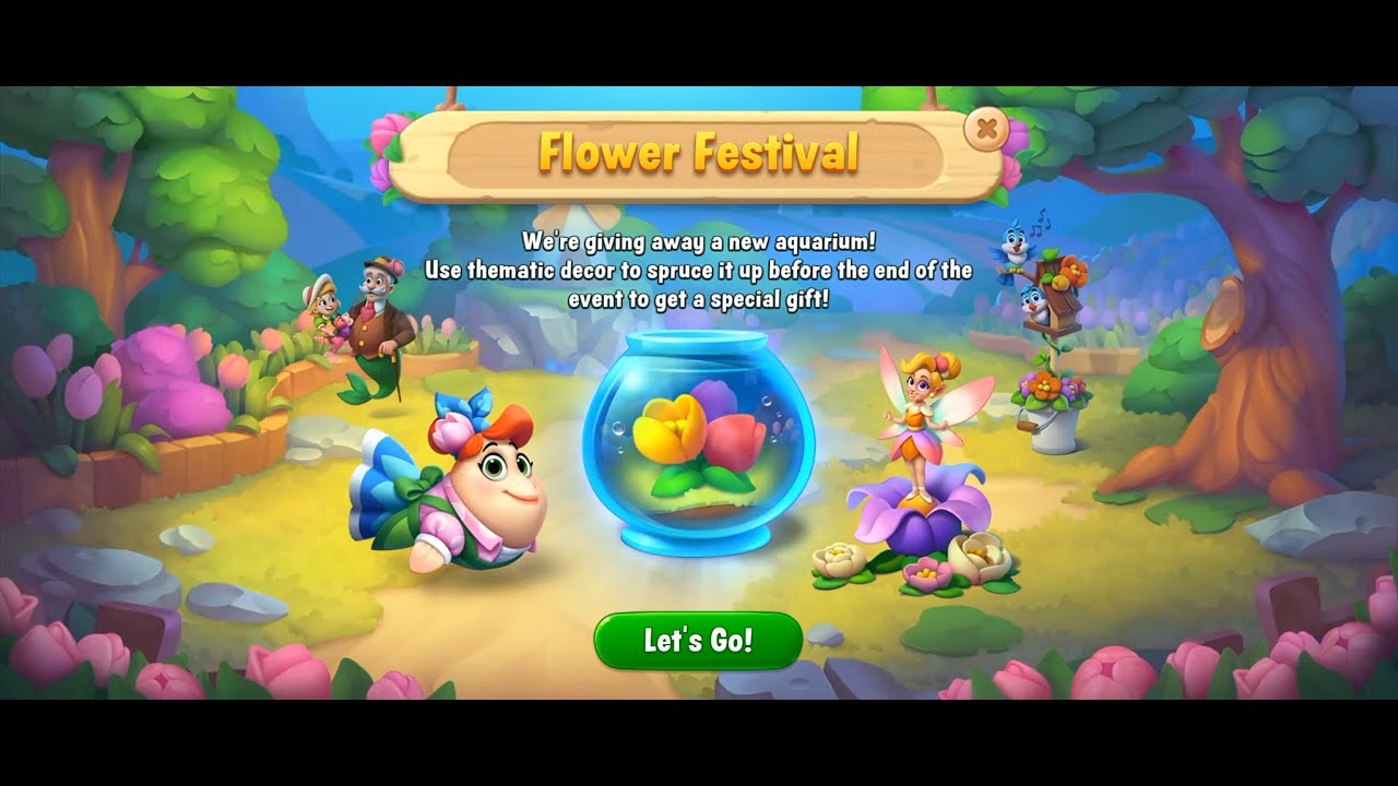 Fishdom Seasonal Events Flower Meadow Festival 💐🌹🥀🌷🌺🌸🏵️🌻🌼💮🤩 - YouTube