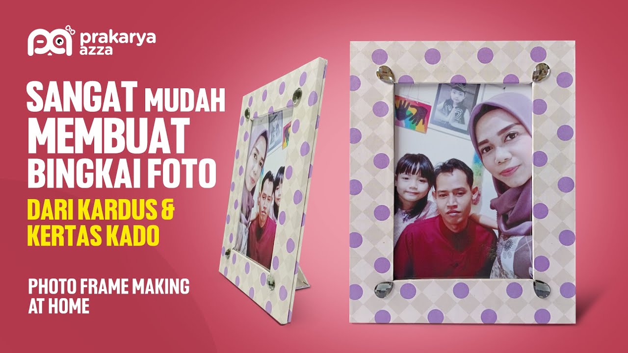 Bingkai dari Kardus | Photo Frame DIY - YouTube
