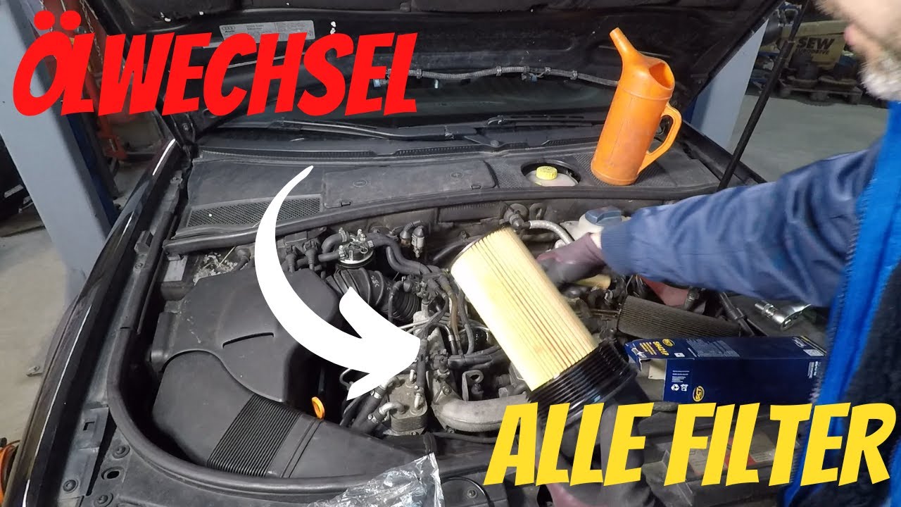 Audi A6 / VW Passat 2.5 TDI -🔧Motoröl und alle Filter wechseln II ...