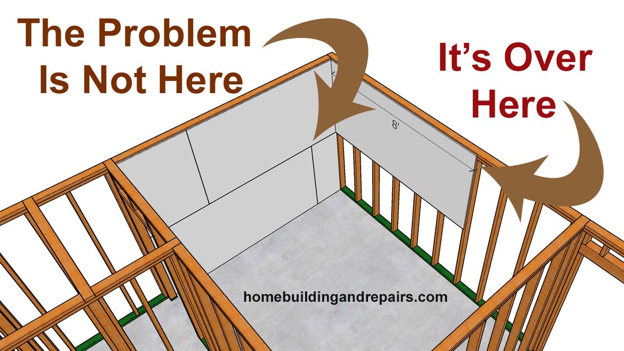 Wall Framing Stud Location And Layout Tips For Faster Drywall ...