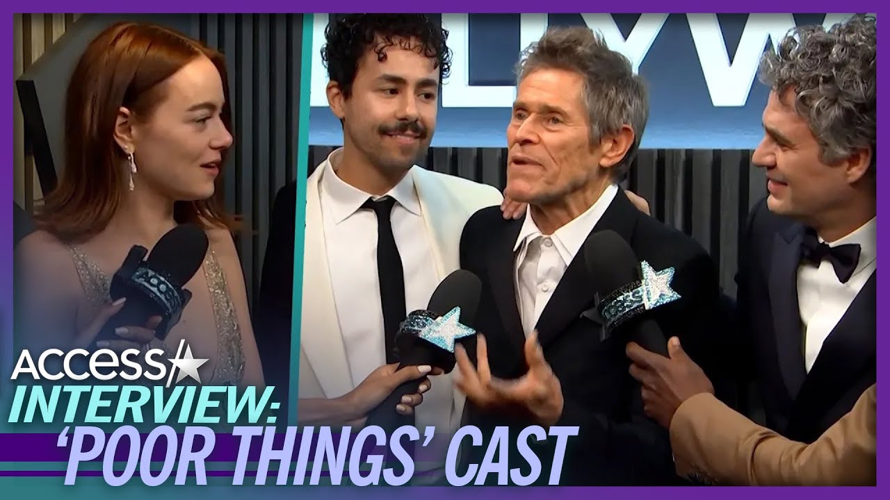Emma Stone's 'Poor Things' Co-Stars EMOTIONAL Over Her Globes Win - YouTube
