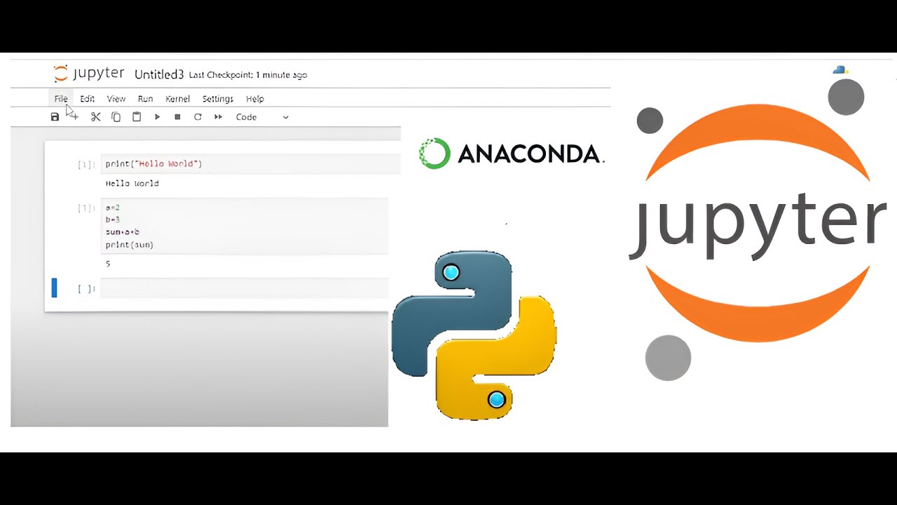 How To Create And Run A Python Program Using Jupyter Notebook Youtube