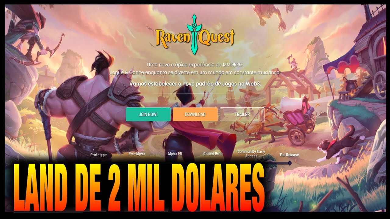 RAVEN QUEST está de volta compre sua land e ganhe em dólar AIRDROP NFT ...