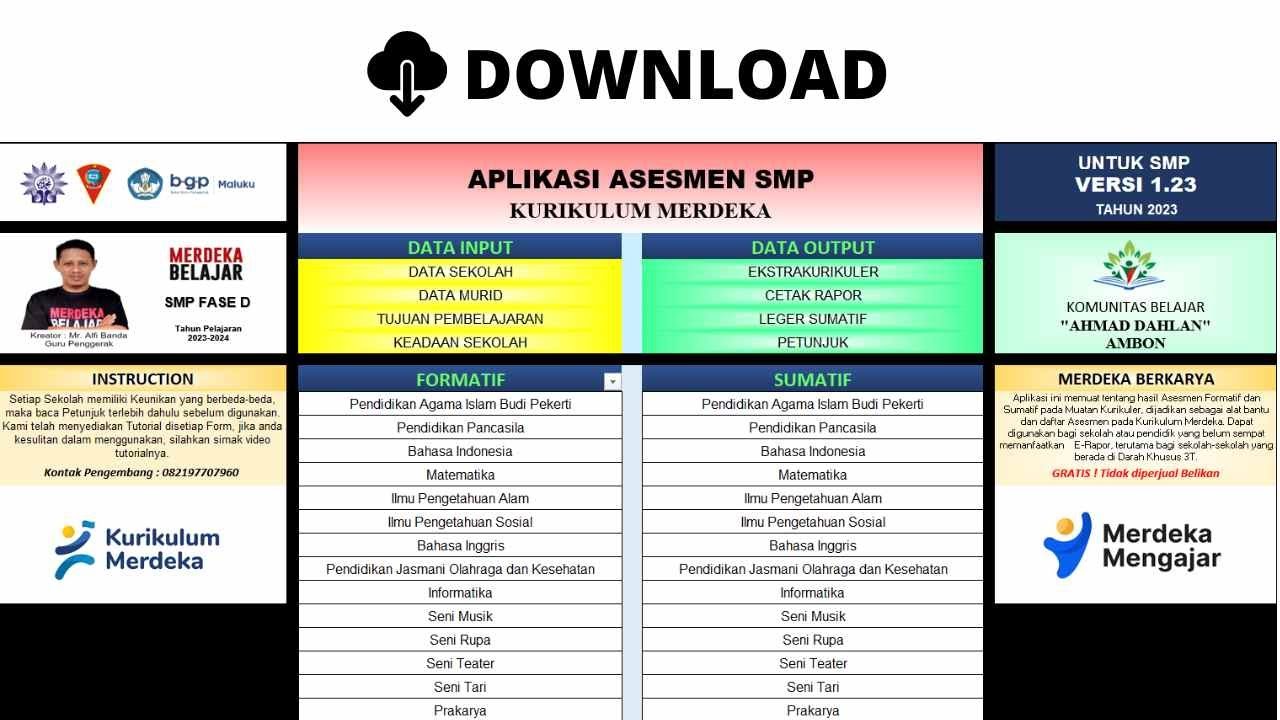 Aplikasi Asesmen Kurikulum Merdeka SMP, | RILIS DAN DOWNLOAD - YouTube