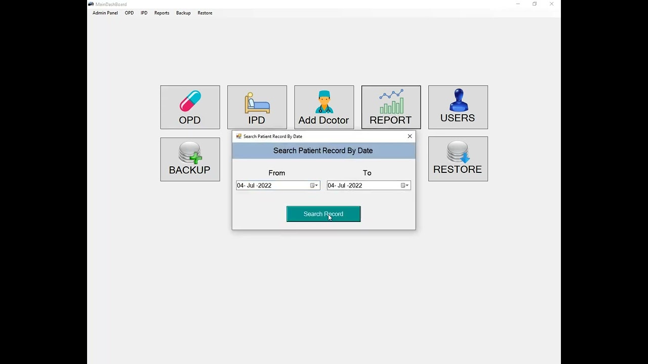 Hospital OPD Software Free of Cost - YouTube