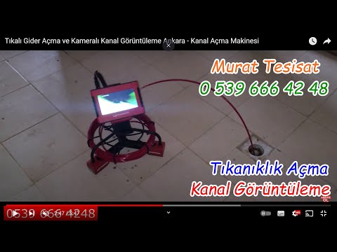 Tıkalı Gider Açma ve Kameralı Kanal Görüntüleme Ankara - Kanal Açma Makinesi