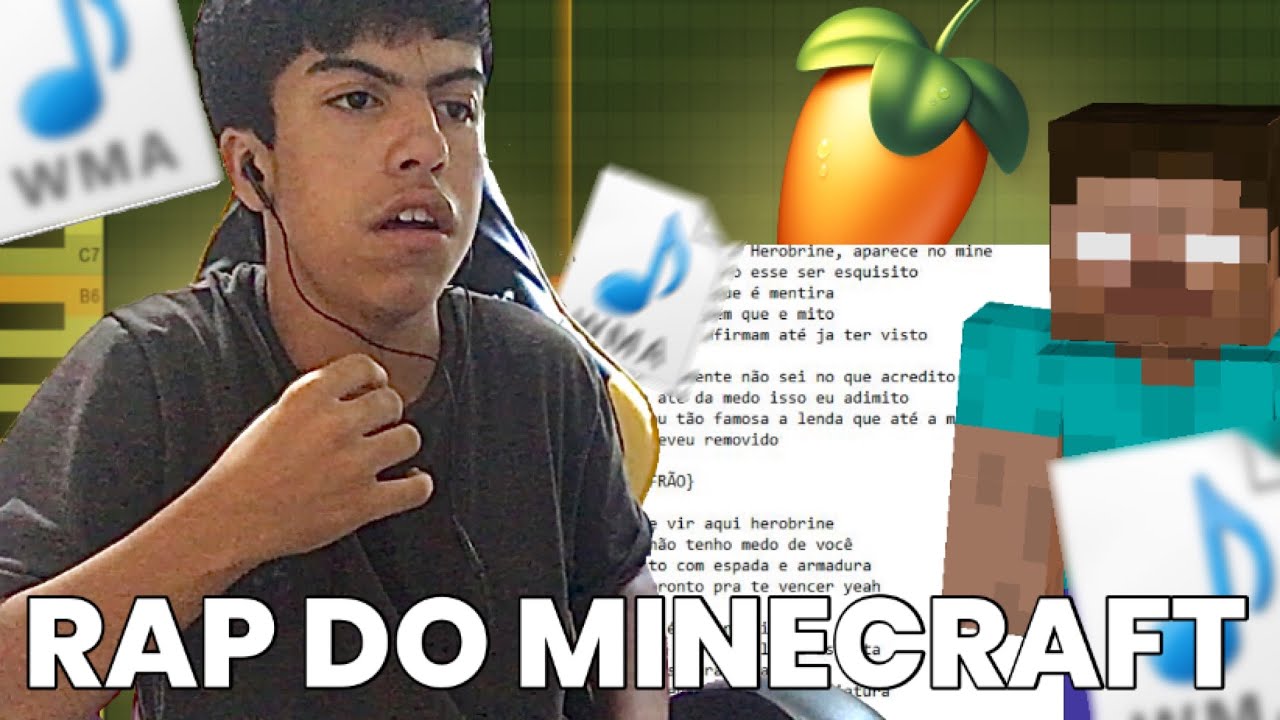 Eu fiz um RAP do MINECRAFT *ficou muito bom* - YouTube