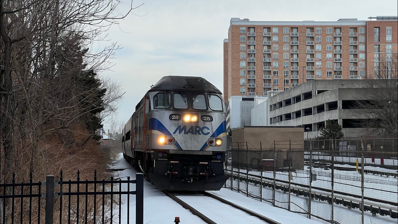 MARC Commuter Rail: Brunswick Line #P873 Ride - YouTube