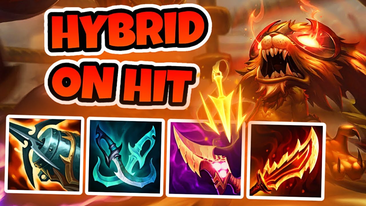 FULL HYBRID ON HIT GNAR BUILD IS INSANE!!! Season 14 Gnar Gameplay ...