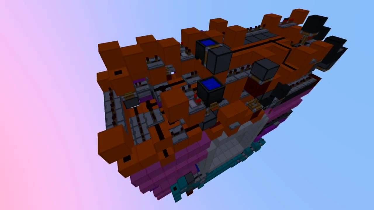 Minecraft 6x6 Glass Door V 2! only 3080 Blocks! - YouTube