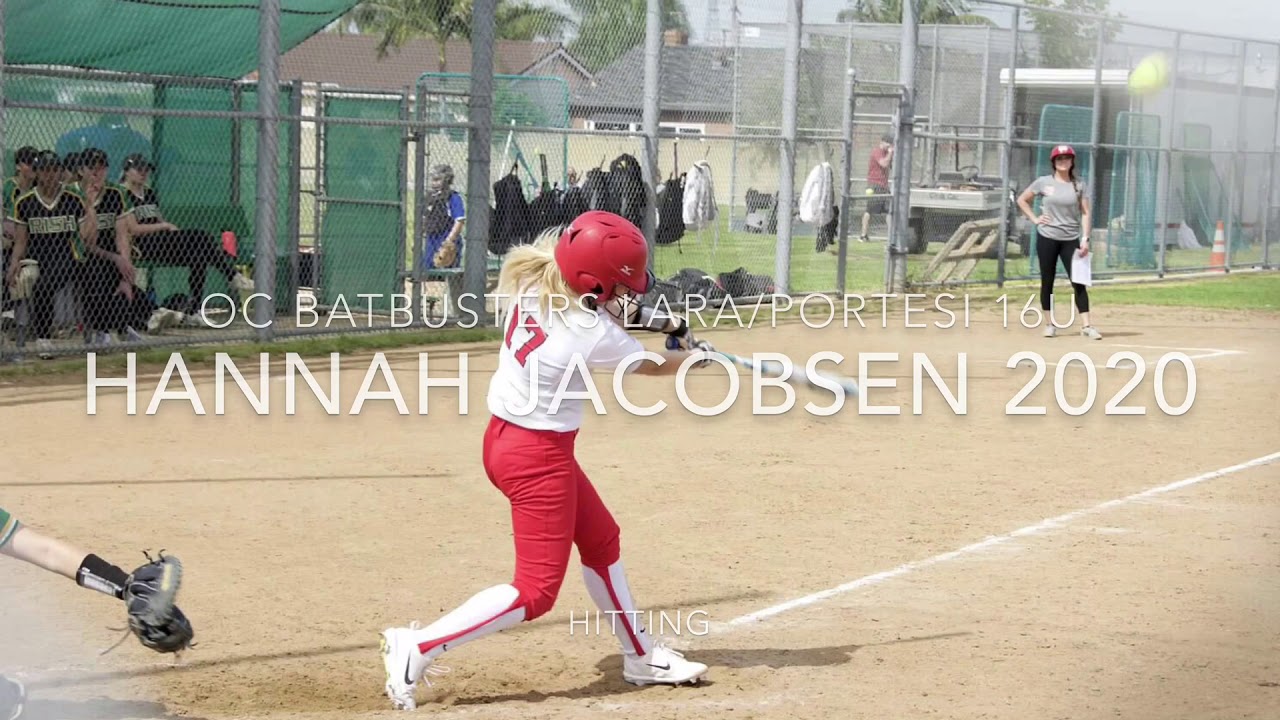 Hitting!! - Hannah Jacobsen 2020 C/2B/OF - YouTube