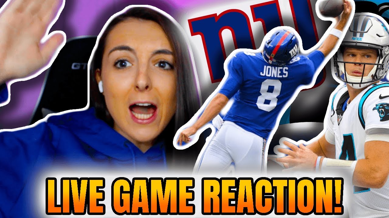 New York Giants vs Carolina Panthers GIANTS FAN REACTION! NFL Week 7 ...