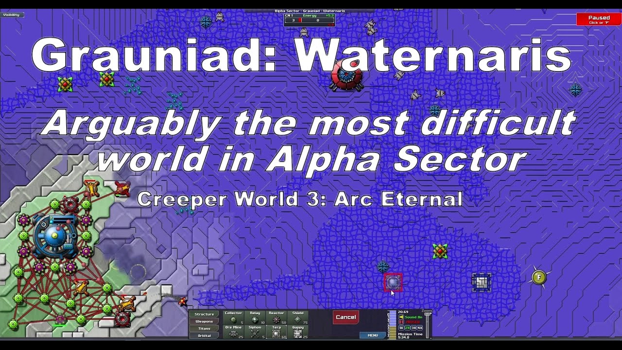 Creeper World 3 - Alpha Sector - Grauniad: Waternaris - YouTube