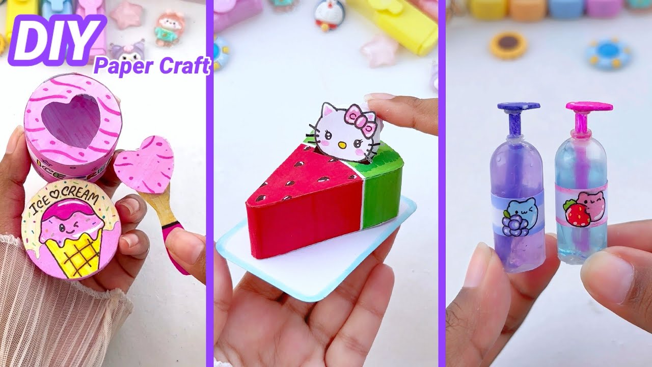 Easy Craft Ideas / DIY Miniature Crafts Idea / school hacks / mini ...