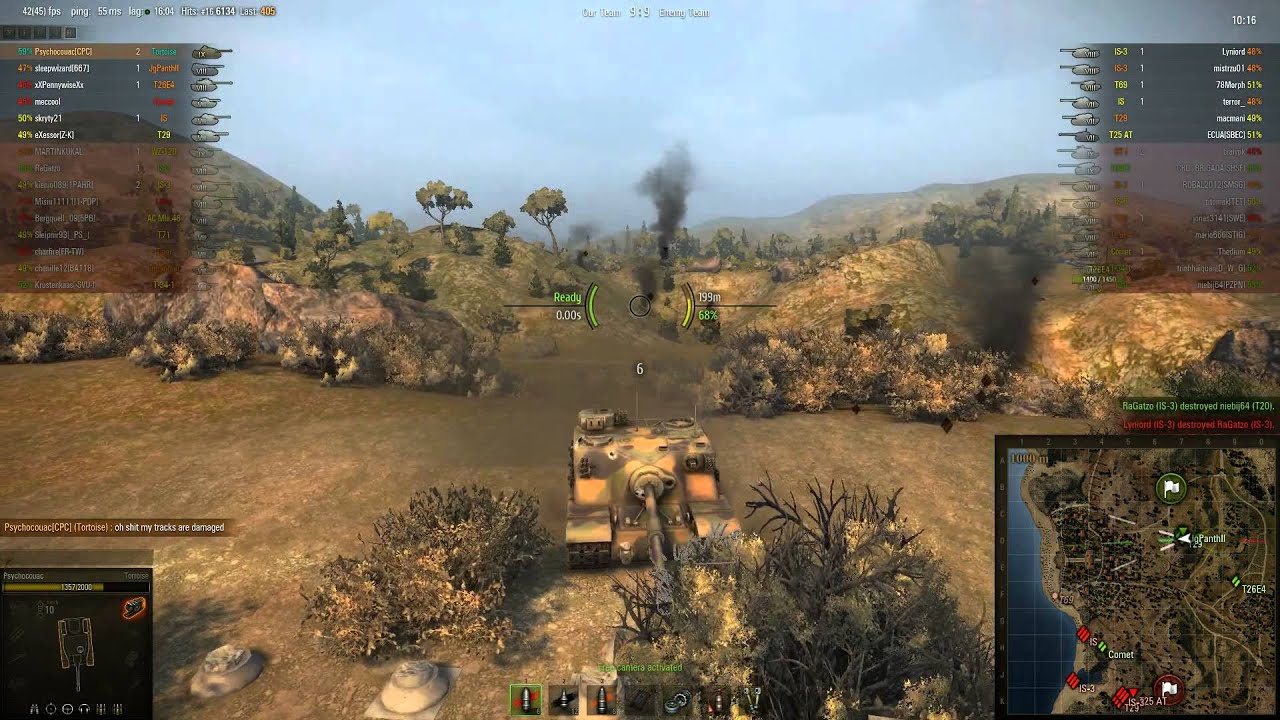 World of Tanks - Psychocouac - Tortoise - 7 kill -10095 sebzés - YouTube