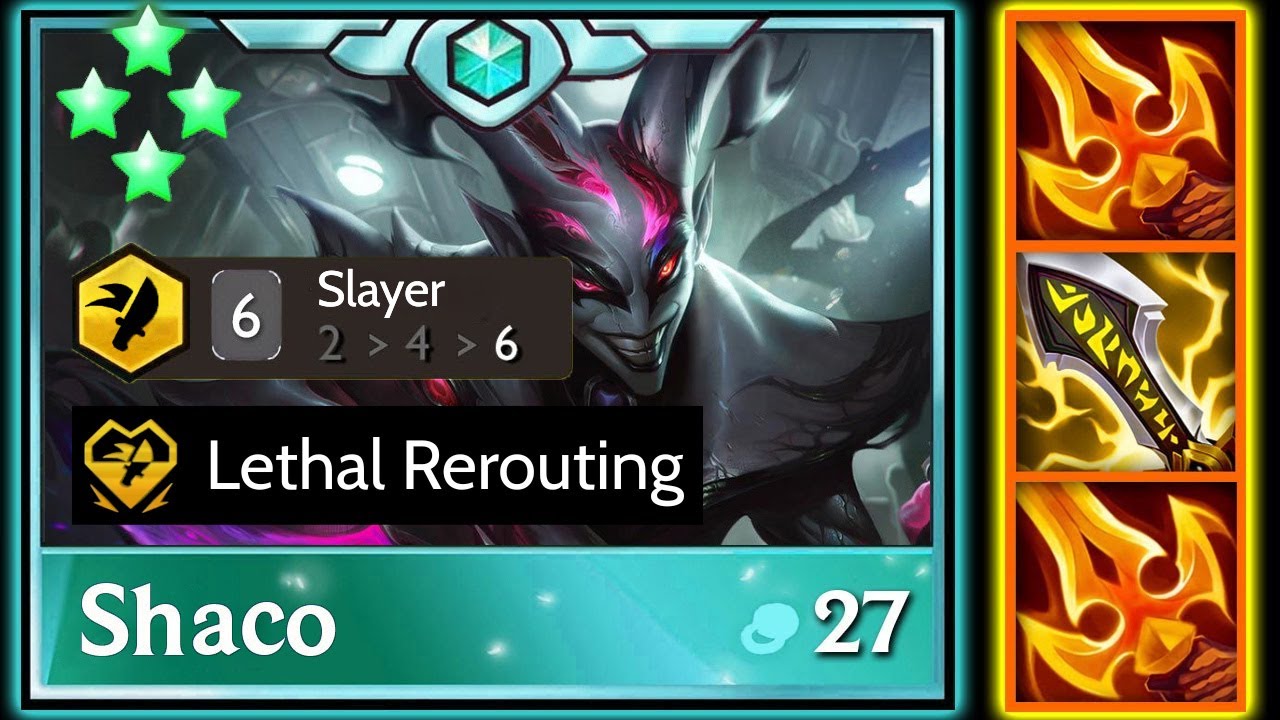 *781 AD* 4 Star Shaco ft 6 Slayer !⭐⭐⭐ | TFT Cyber City - YouTube
