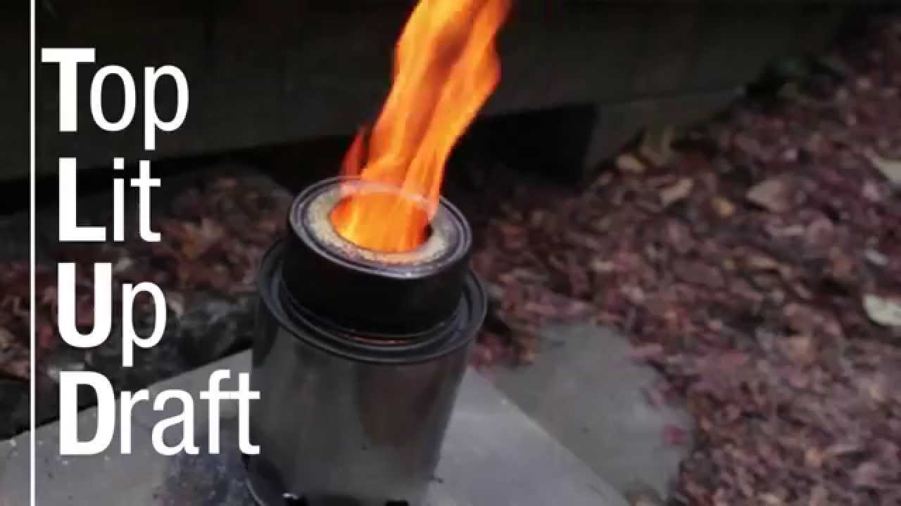 TLUD stove for biochar - YouTube