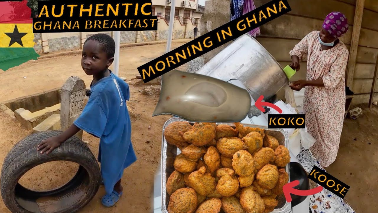 EVER TRIED GHANA'S KOKO? BREAKFAST WITH JOHN MAHAMA IN AFRICA! - YouTube