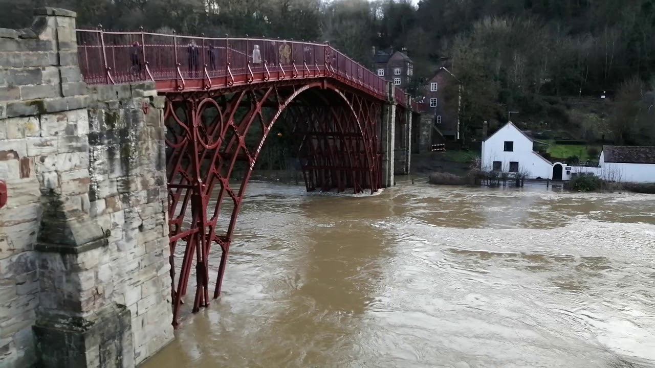 Ironbridge Historic Flood 26 February 2020 - YouTube