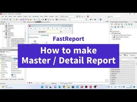 Delphi - FastReport : Lesson 3 How to make Master Detail report - YouTube