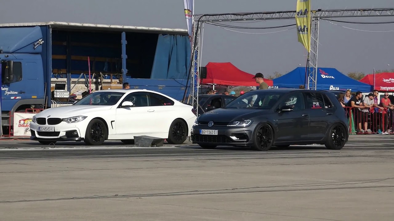 Revo stage 2 450 HP VW Golf R Mk7 vs 400 HP BMW 435d Xdrive - DRAG RACE ...
