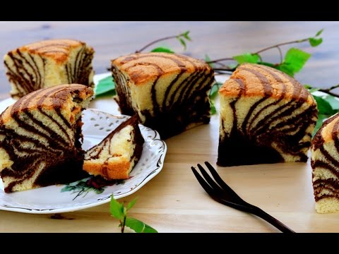Zebra Ogura Cake Recipe - YouTube
