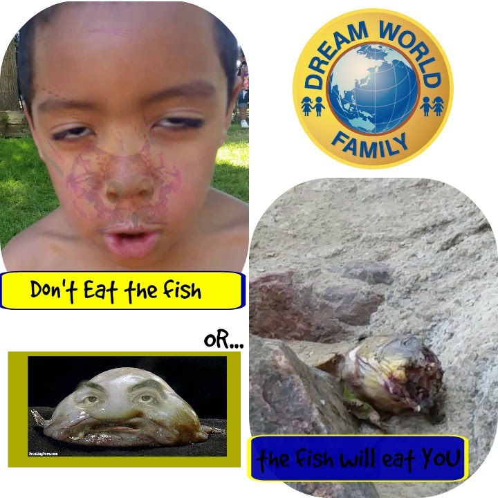 Dead fish face- KIDS SCARED- River Run - YouTube