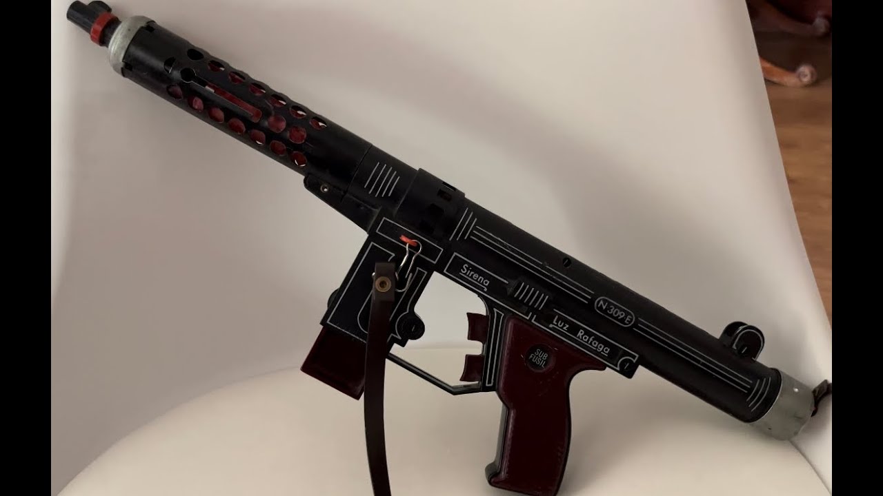 Juguete de los 80: Metralleta Comando Juypal. Sonido, luz y dispara ...