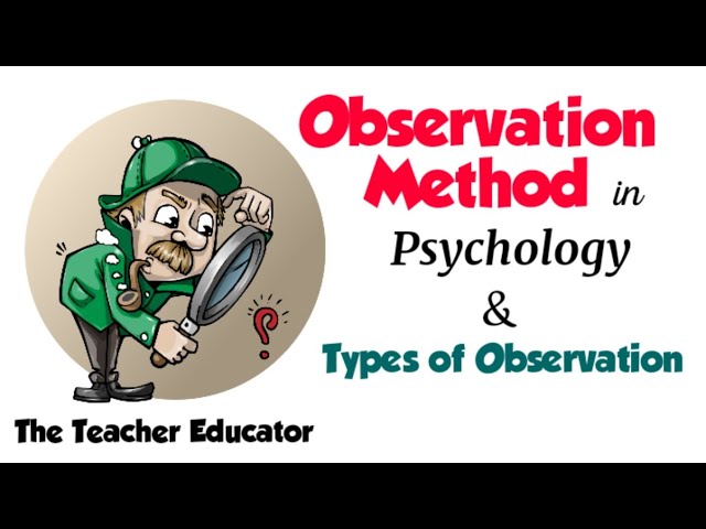 Observational Methods Drives