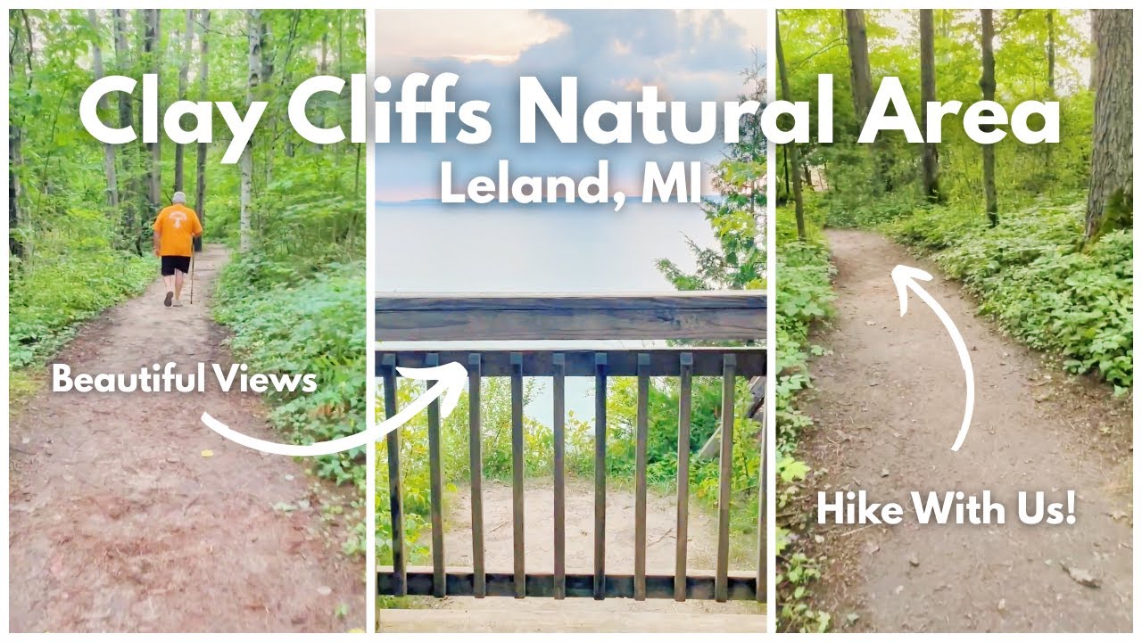 Stunning Hike to Lake Michigan at Clay Cliffs Natural Area - YouTube