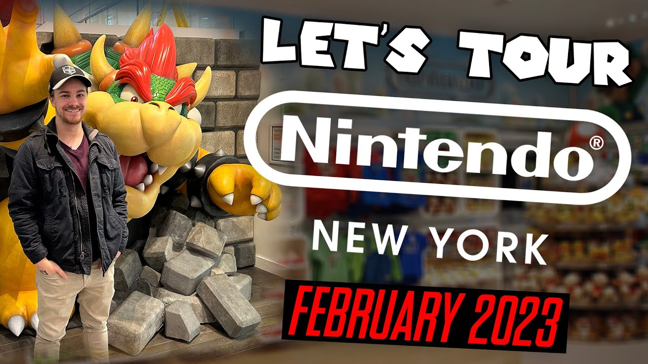 Let's Tour the Nintendo NY Store in New York City (February 2023) - YouTube