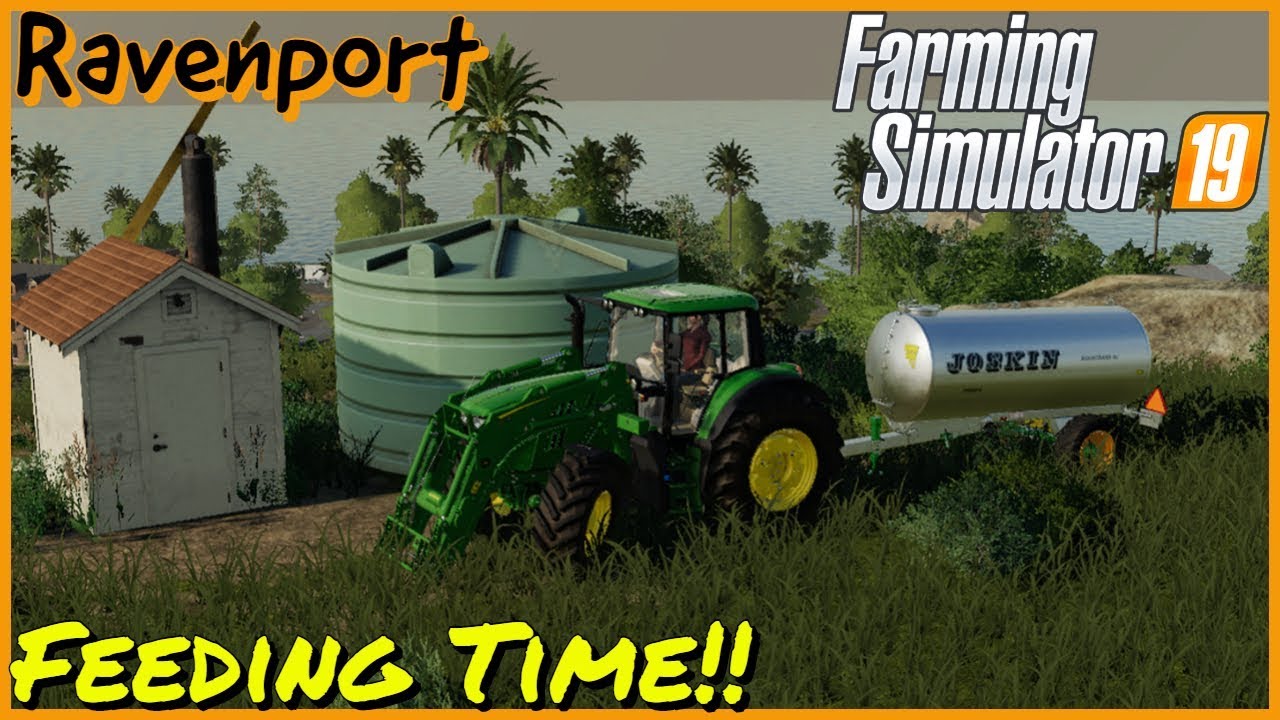 RAVENPORT | FEEDING TIME!! | FS19 Gameplay | Ep12 | FS19 Timelapse ...