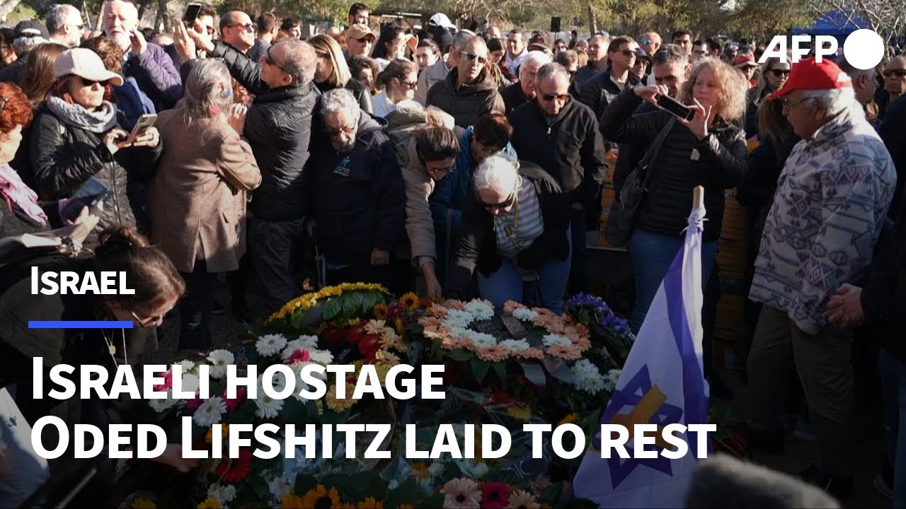 Israeli hostage Oded Lifshitz who died in Gaza laid to rest | AFP - YouTube