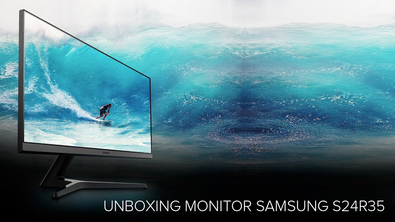 Unboxing MONITOR SAMSUNG S24R35 (75 Hz de tasa de refresco) - YouTube