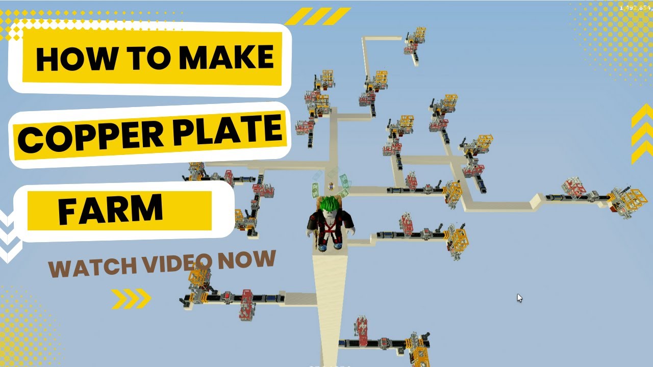 How To Make A Copper Plate Farm In Islands Roblox - YouTube