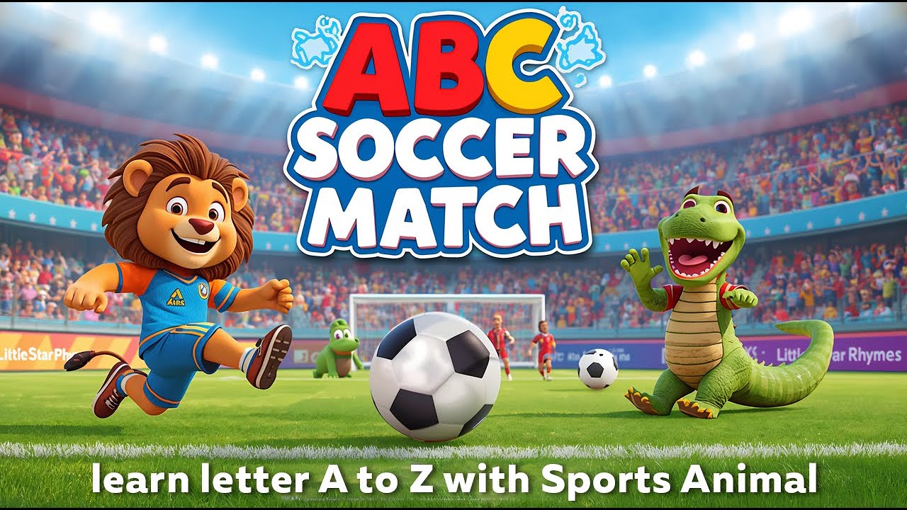 ABC Soccer Match – Learn Letters A to Z with Animals! ⚽🐾 | Fun Kids ...