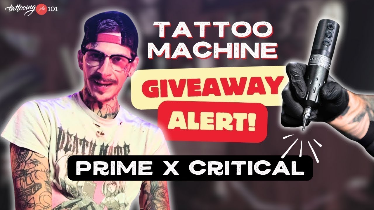 TATTOO MACHINE GIVEAWAY! | Prime X Critical Pen Machine - YouTube