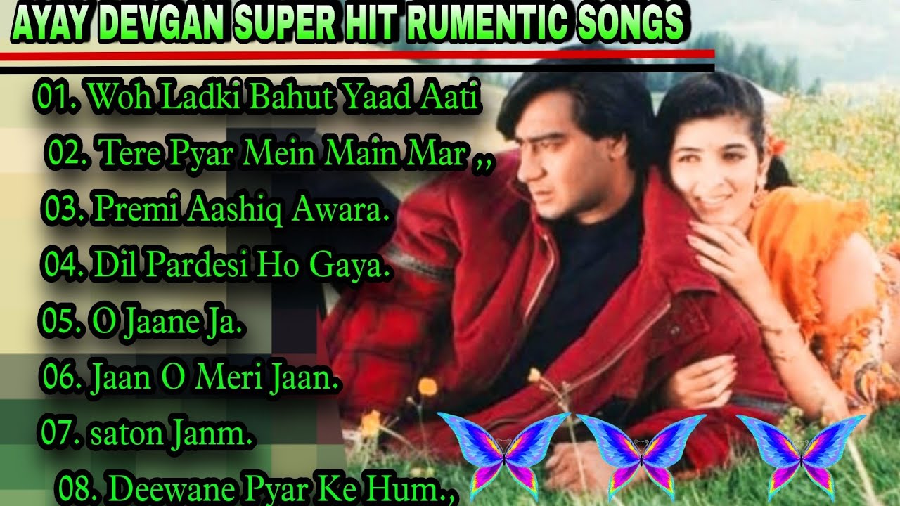 Best Of Ajay Devgan|ALL Muvie Songs {JUKEBOX }songs (HD) | Evergreen ...