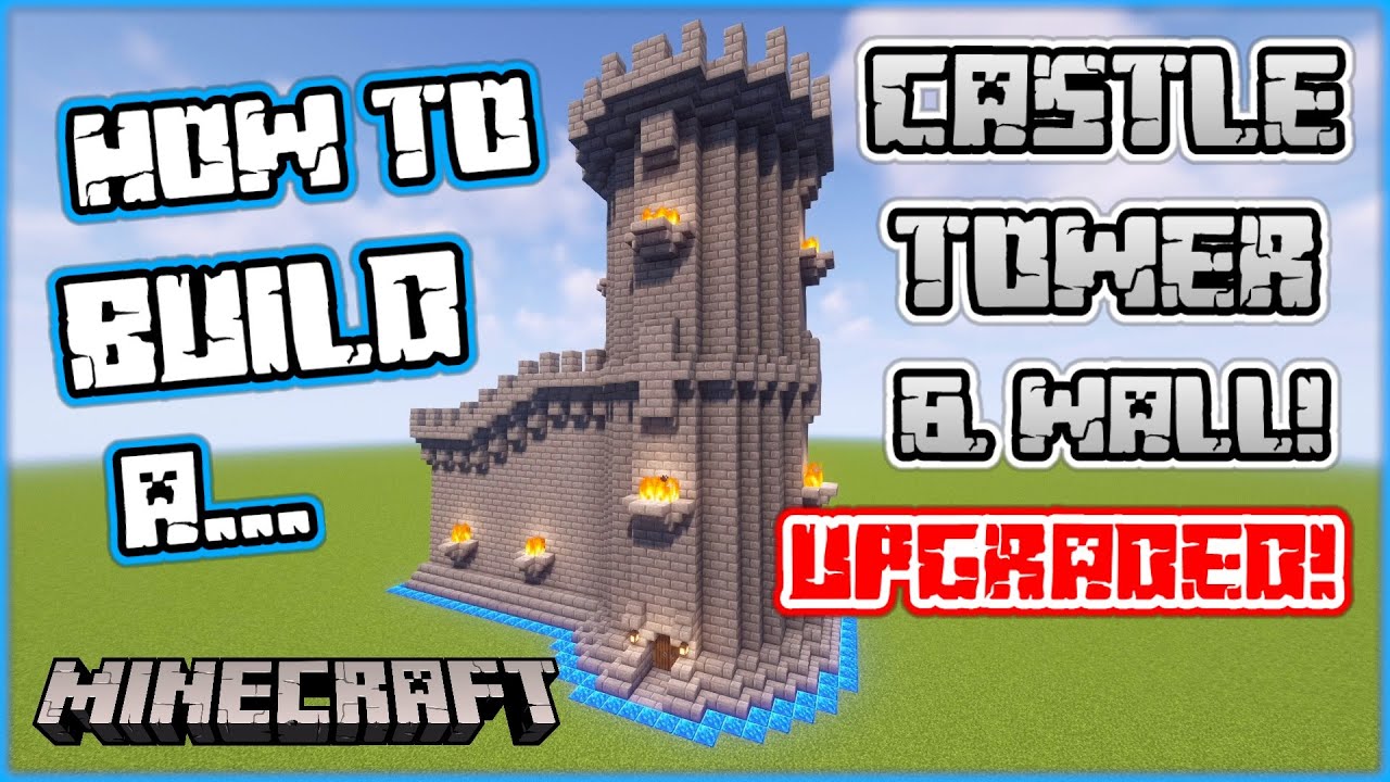 Upgraded Tower & Wall Tutorial! [Minecraft] With turrets! - YouTube
