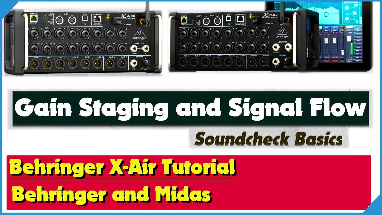 Behringer XR18 Gain Staging and Signal Flow - Soundcheck Basics - X Air ...