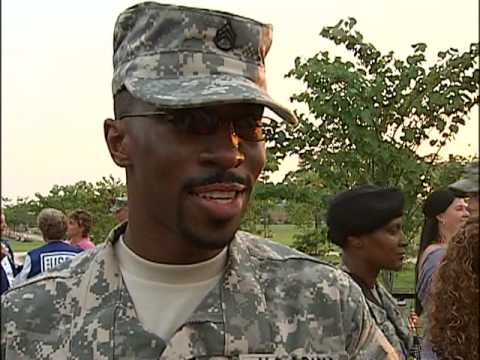 Two Fallen Soldiers Honored at Warriors Walk, Fort Stewart - YouTube