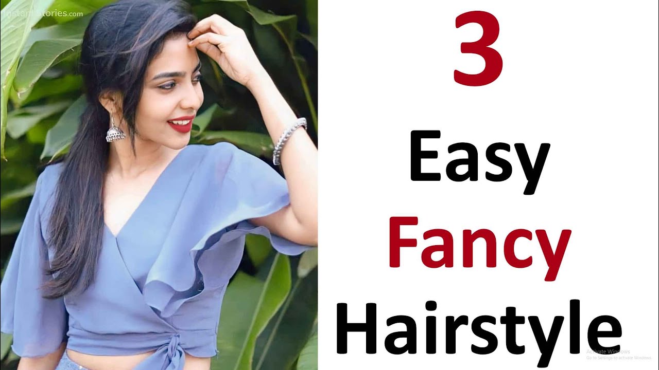 3 easy fancy hairstyle - pony | easy hairstyle girl - YouTube