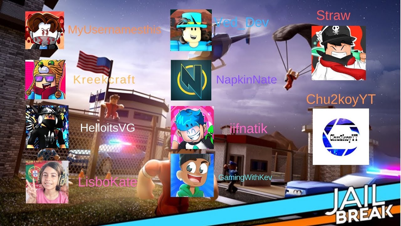 TOP 10 FAMOUS PLAYERS IN (RROBLOX) #JailBreak - YouTube