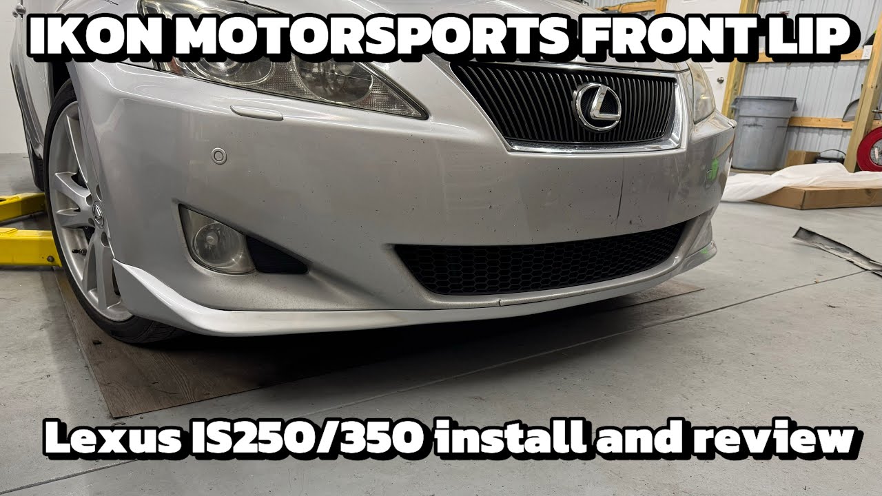 Lexus 2IS Ikon Motorsports front lip install!! - YouTube