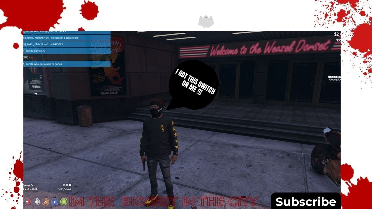 Bsmg Tana Trolling the City Gta back in blood RP - YouTube