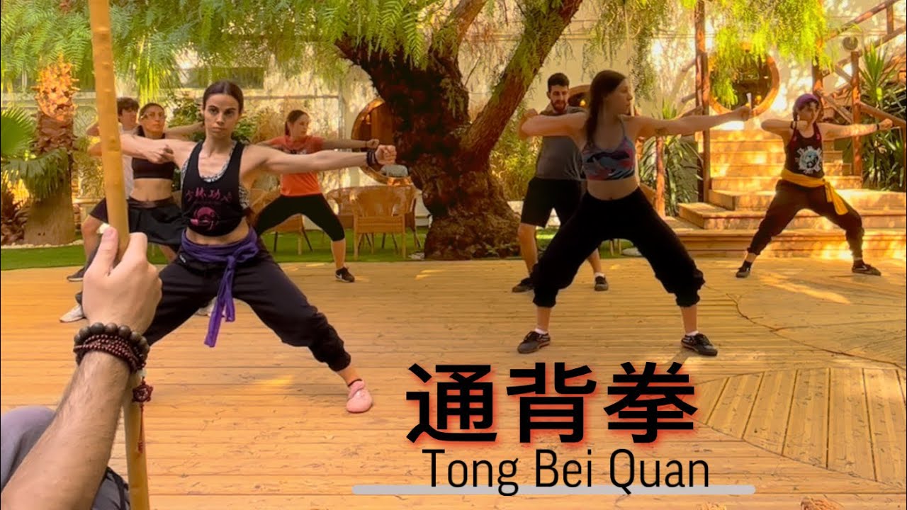 Practicando Tong bei Quan paso a paso | Escuela Huwei - YouTube