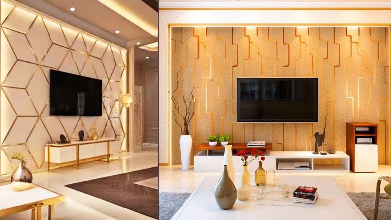 Modern TV Wall Design Idea 2024-2025 - YouTube